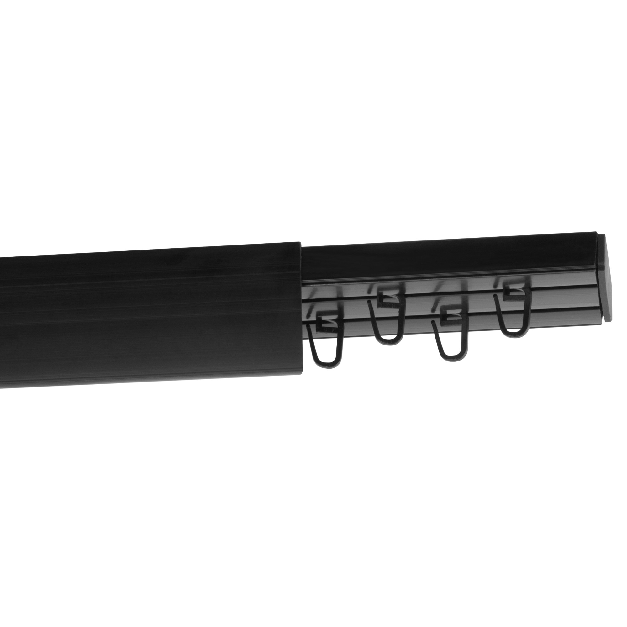 Sina tavan PVC, Rena, cu doua canale, cu masca, inele, neagra 230cm ...