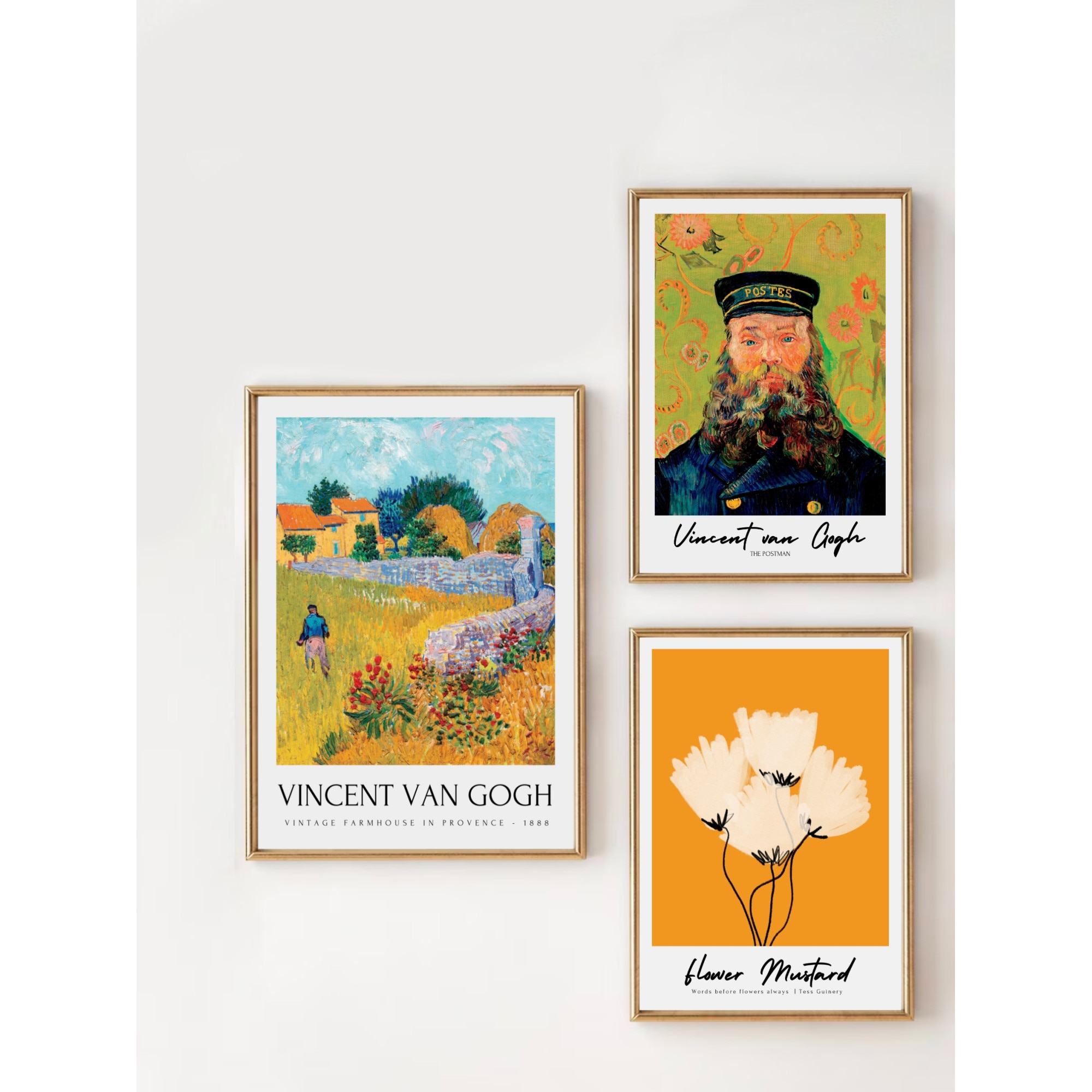 Tablou Portretul unui barbat de Van Gogh, Portrait of a Man WallArt by ...