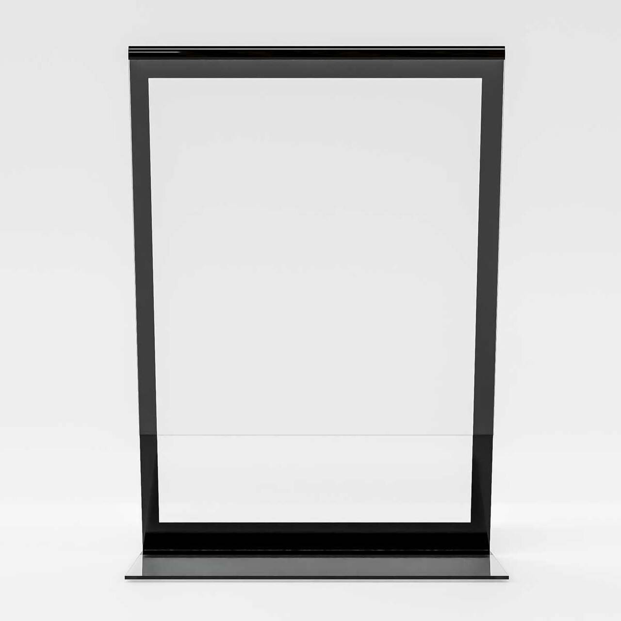 Suport Meniu tip L cu contur negru, format A4 (210x297mm), expunere ...