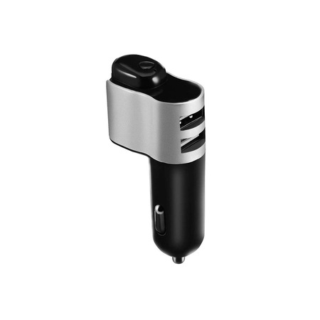 Set incarcator auto M10, 2.1A, USB, casca Bluetooth magnetica - eMAG.ro
