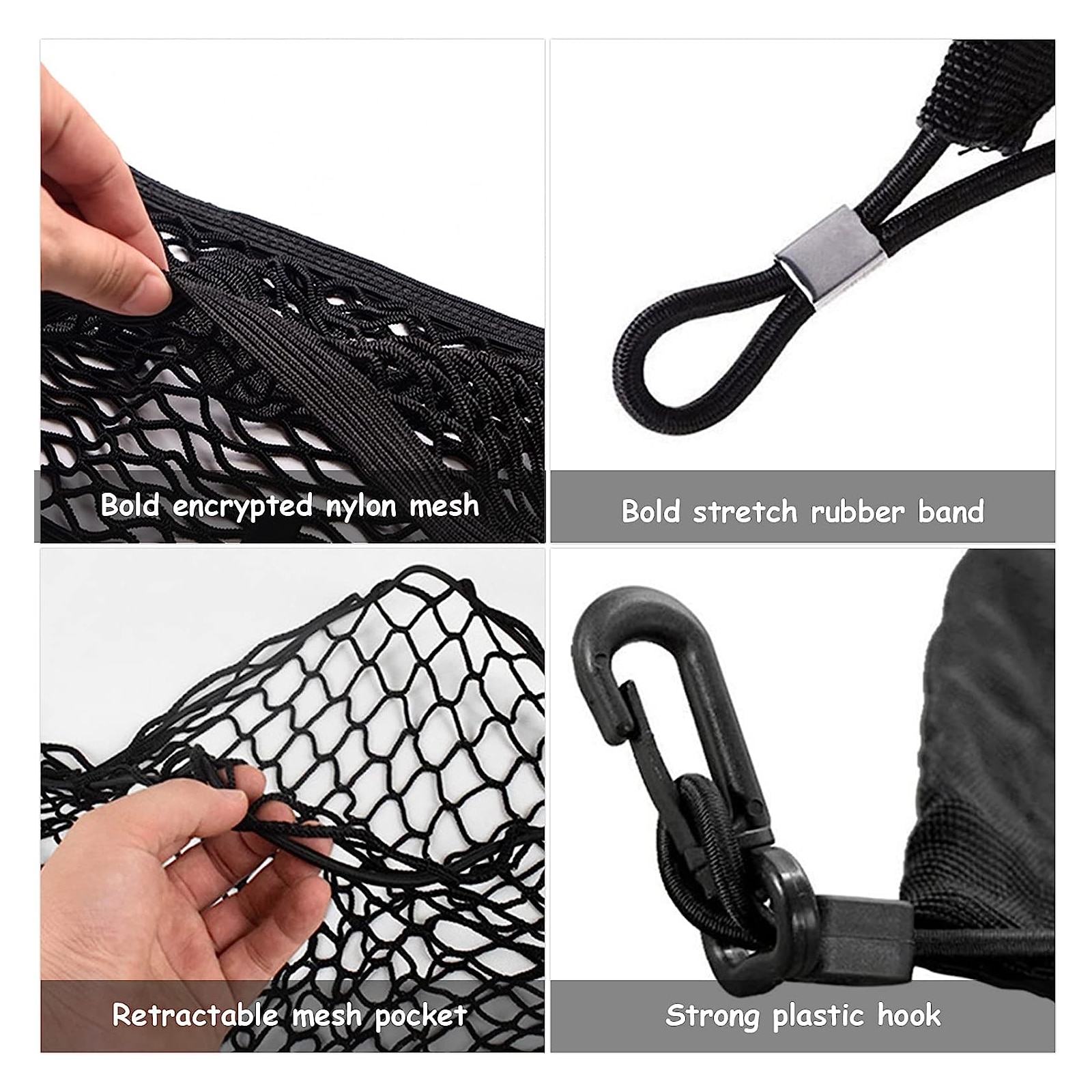 Plasa pentru porbagaj, zggzerg, Cu accesorii de montare, din material ...