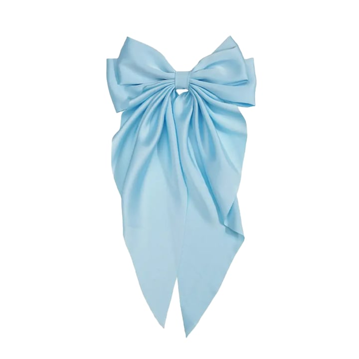 Clama de par tip ac, model cu funda ampla coada de cal, M2, albastra ...