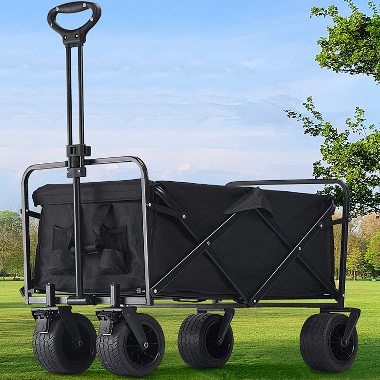 Carucior multifunctional pliabil, pentru gradina, picnic, camping ...