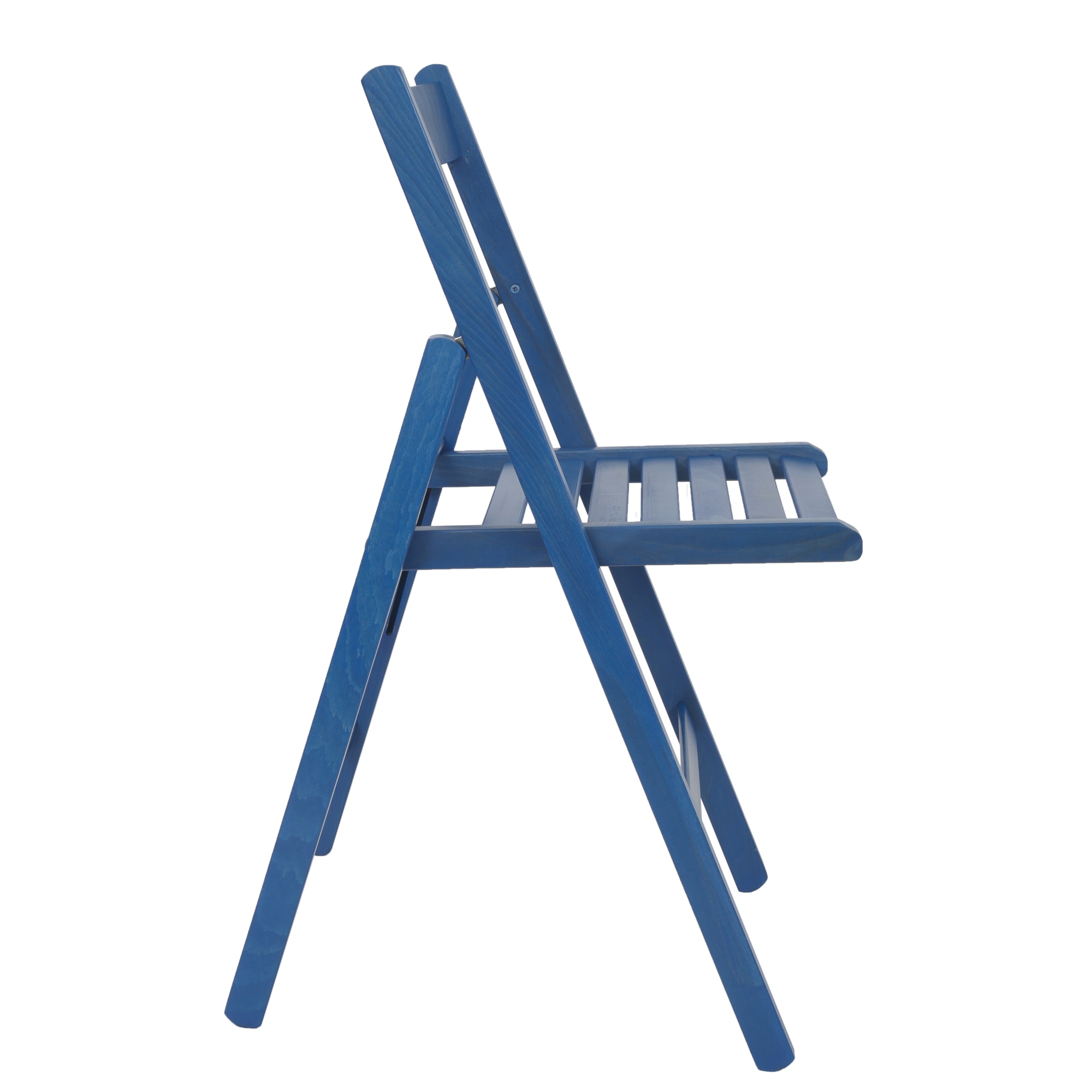 Scaun pliant Basic - lemn albastru - eMAG.ro