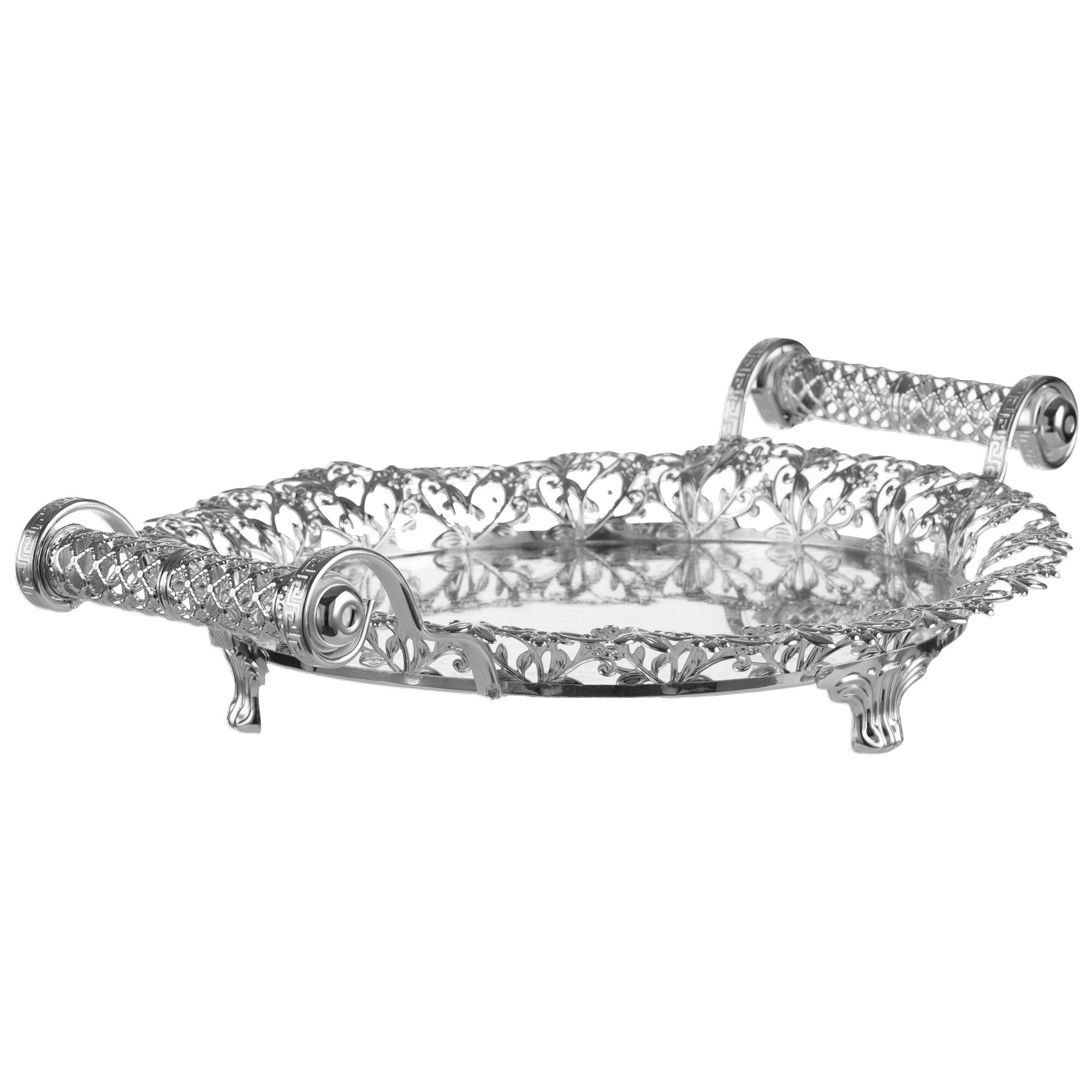 Tava rotunda cu manere argintata - eMAG.ro