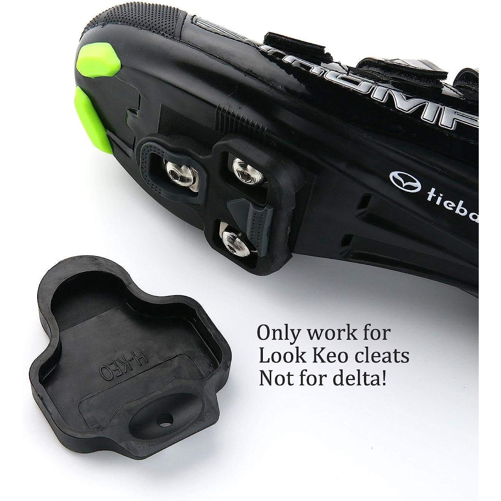 Set 2 clipsuri bicicleta, Cauciuc, Compatibile cu Look KEO Pedals ...