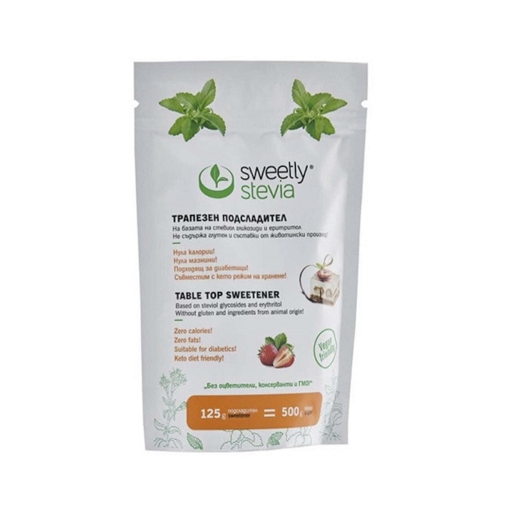 Sweetly Stevia, Indulcitor sub forma de granule cu extract de Stevia 95 ...
