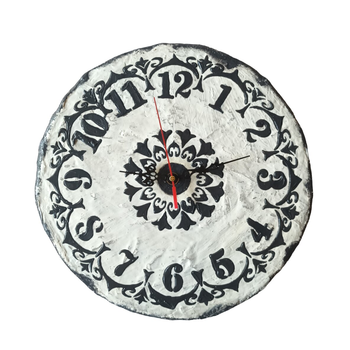 Ceas decorativ de perete, mandala, handmade, 30 cm - eMAG.ro