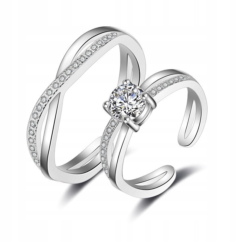 Set 2 verighete de la WOLFRING din otel inoxidabil, Argintiu, Otel ...