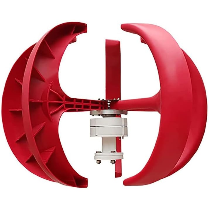 Turbine eoliene, 200W, 12V, 5 pale, Rosu - eMAG.ro