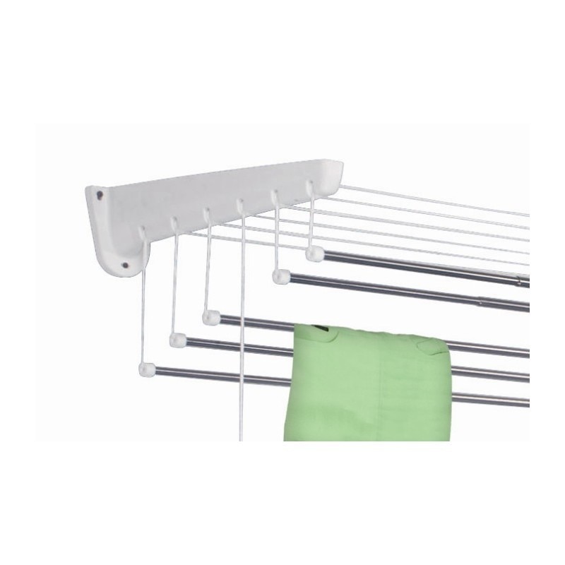 Uscator rufe, Casabrinko, Inox/Plastic, 40.7x95-165 cm, Alb/Argintiu ...