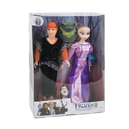 Set papusi, Kristoff si Elsa, Regatul inghetat, Frozen 2 - eMAG.ro