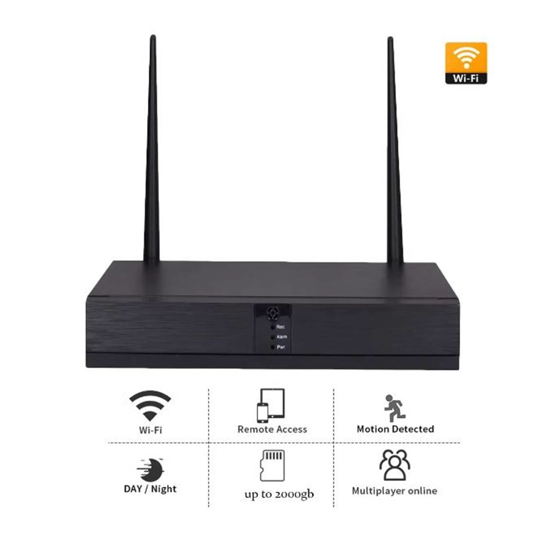 Set 4 x Camera supraveghere, NVR, 5G, Wi-Fi, USB, Negru/Alb - eMAG.ro