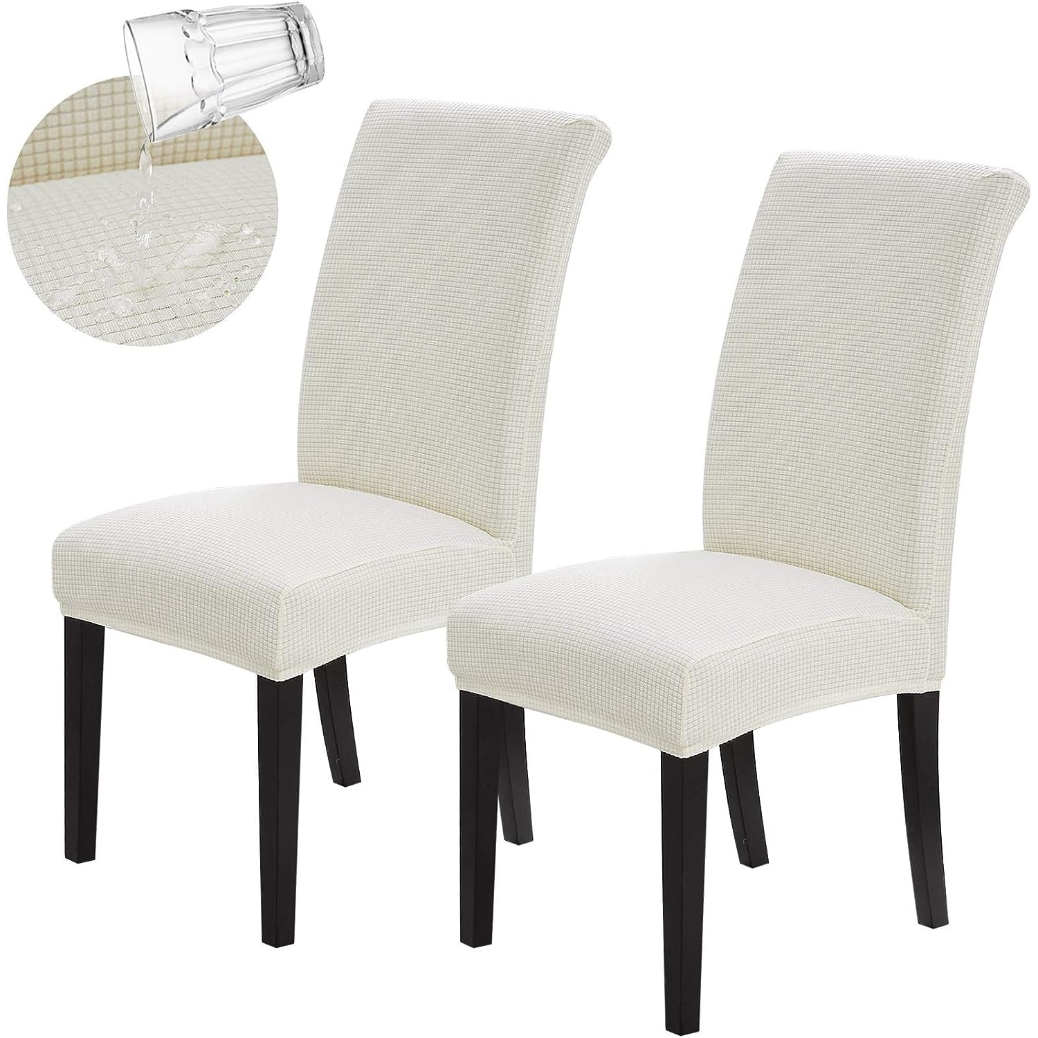 Set 6 Huse Universale Blackstore® Supra-Elastice, pentru Scaune Rotunde ...