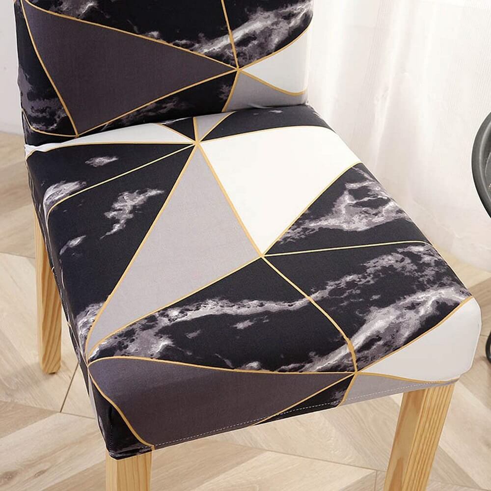 Set 6 Huse Universale Blackstore® Supra-Elastice, pentru Scaune Rotunde ...