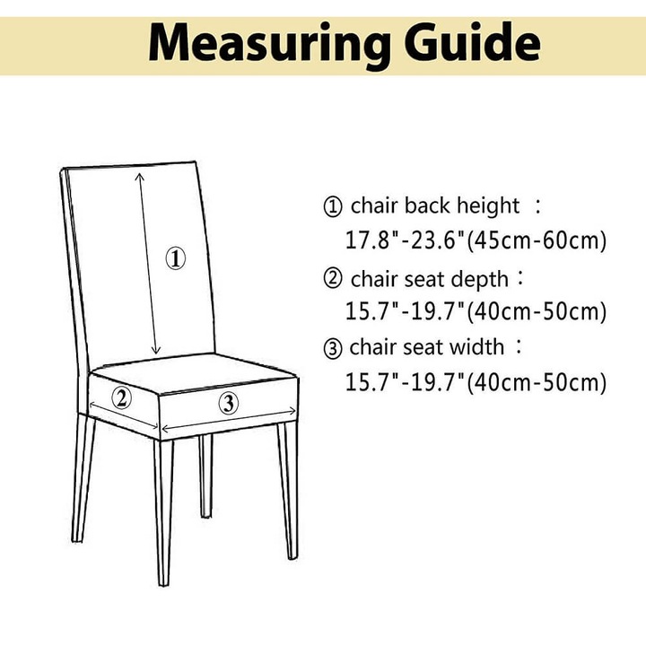 Set 6 Huse Universale Blackstore® Supra-Elastice, pentru Scaune Rotunde ...