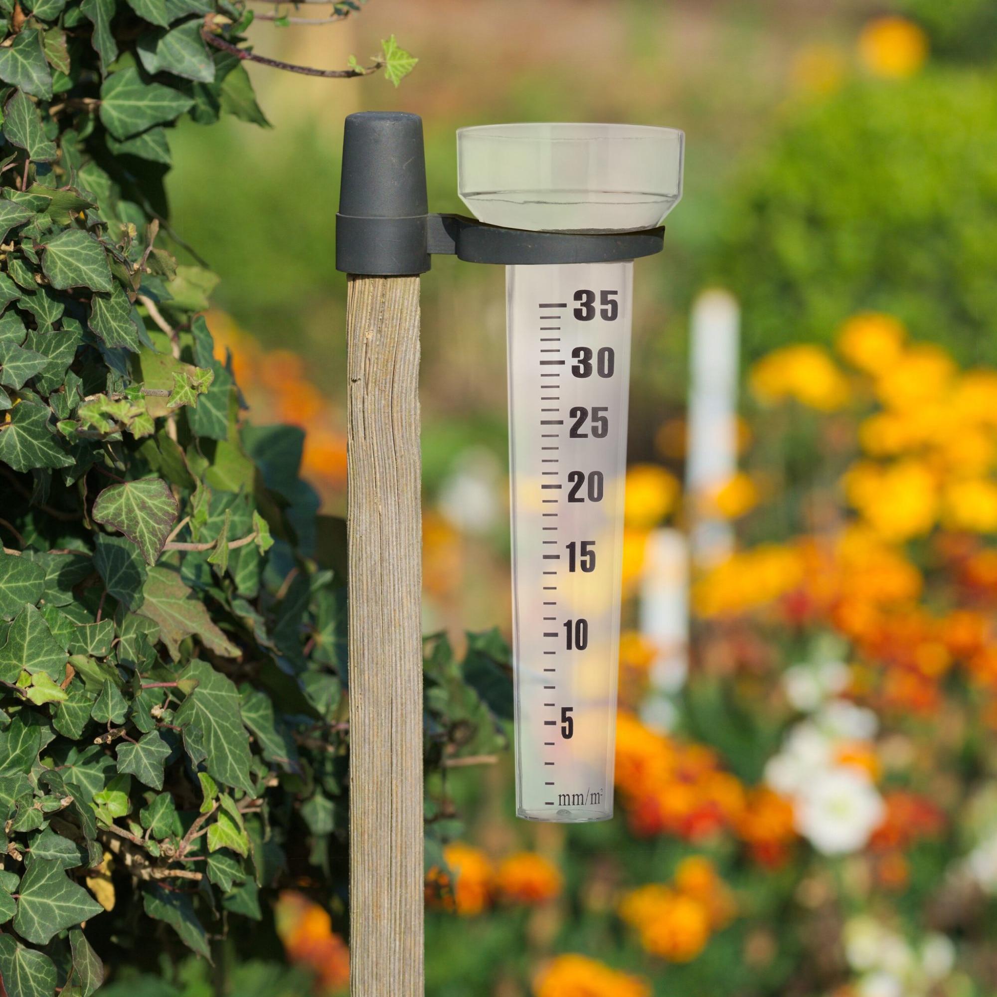 Set de 10 pluviometre pentru gradina, 35mm/m2, plastic, Relaxdays - eMAG.ro