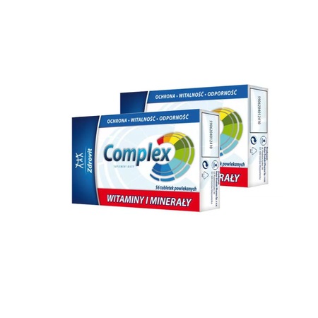 Pachet complex Vitamine si minerale, comprimate filmate, 56 capsule ...