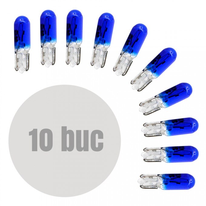 Bec pentru bord T5, 12V, 2W - set de 10 - eMAG.ro