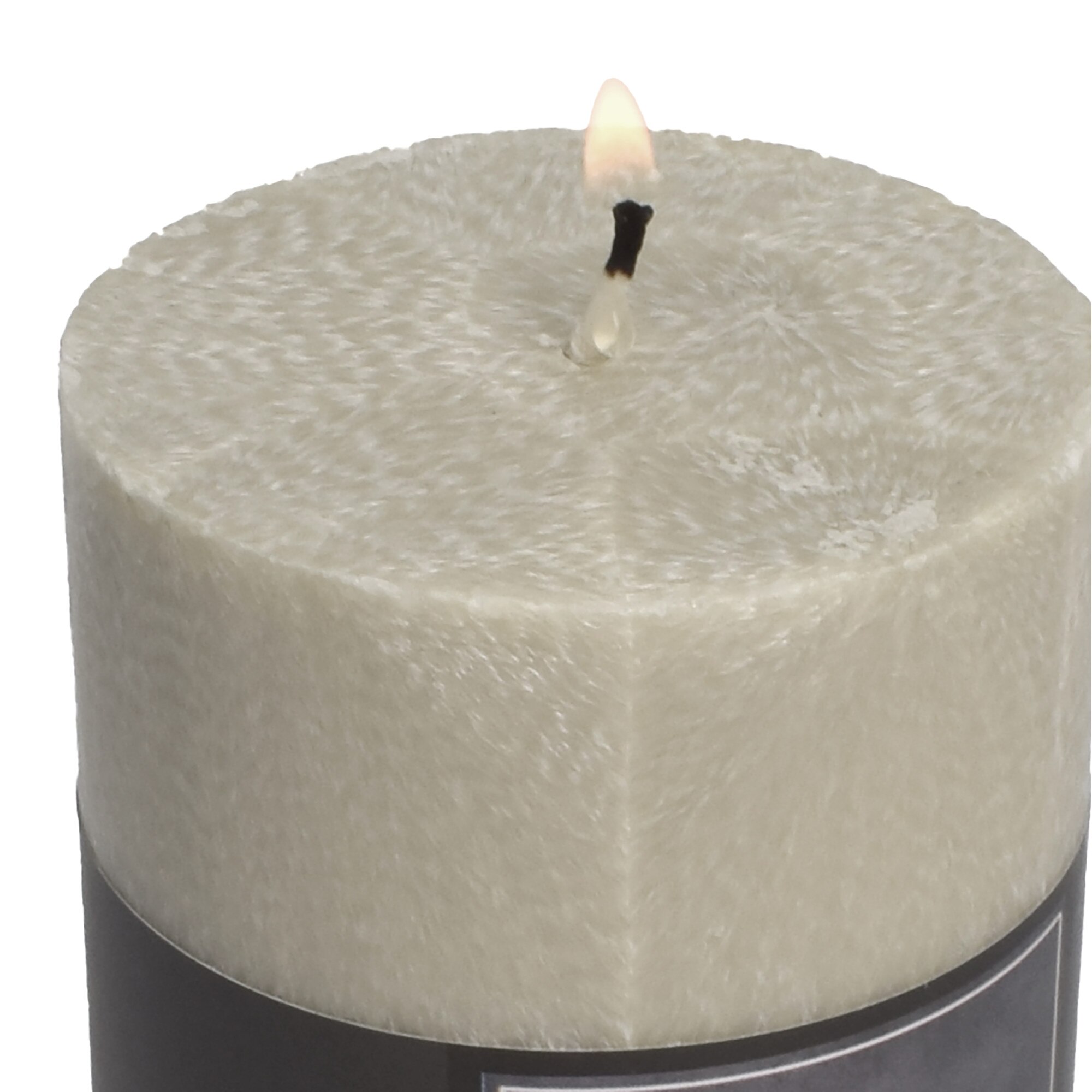 Lumanare rustica, Rotunda, grey, Bougie, 0647Gy - eMAG.ro