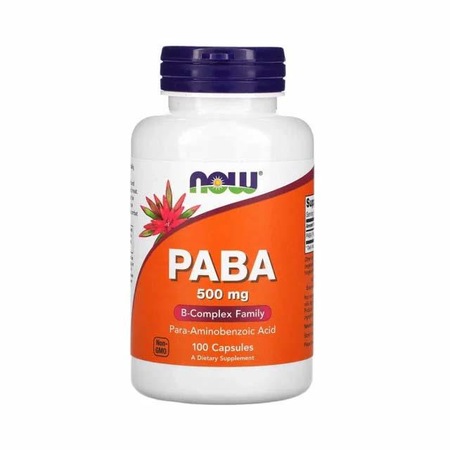 Paba (Vitamina B10) 500 miligrame 100 capsule Now Foods - eMAG.ro
