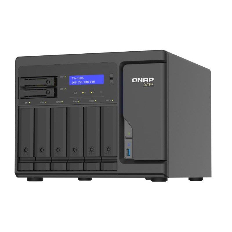 Network Attached Storage TS-h886-D1622-16G 8-Bay QNAP - eMAG.ro