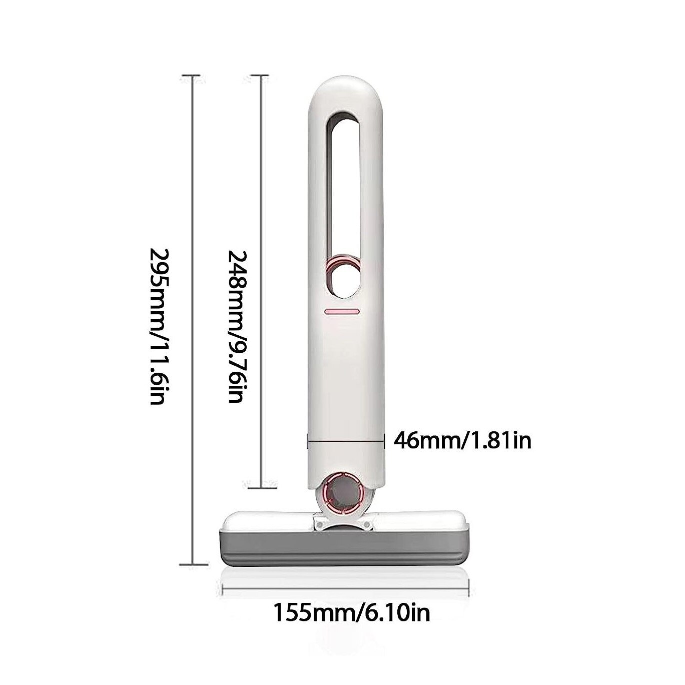 Mini mop MCleaner pentru suprafete si geamuri, cu sistem autostoarcere ...