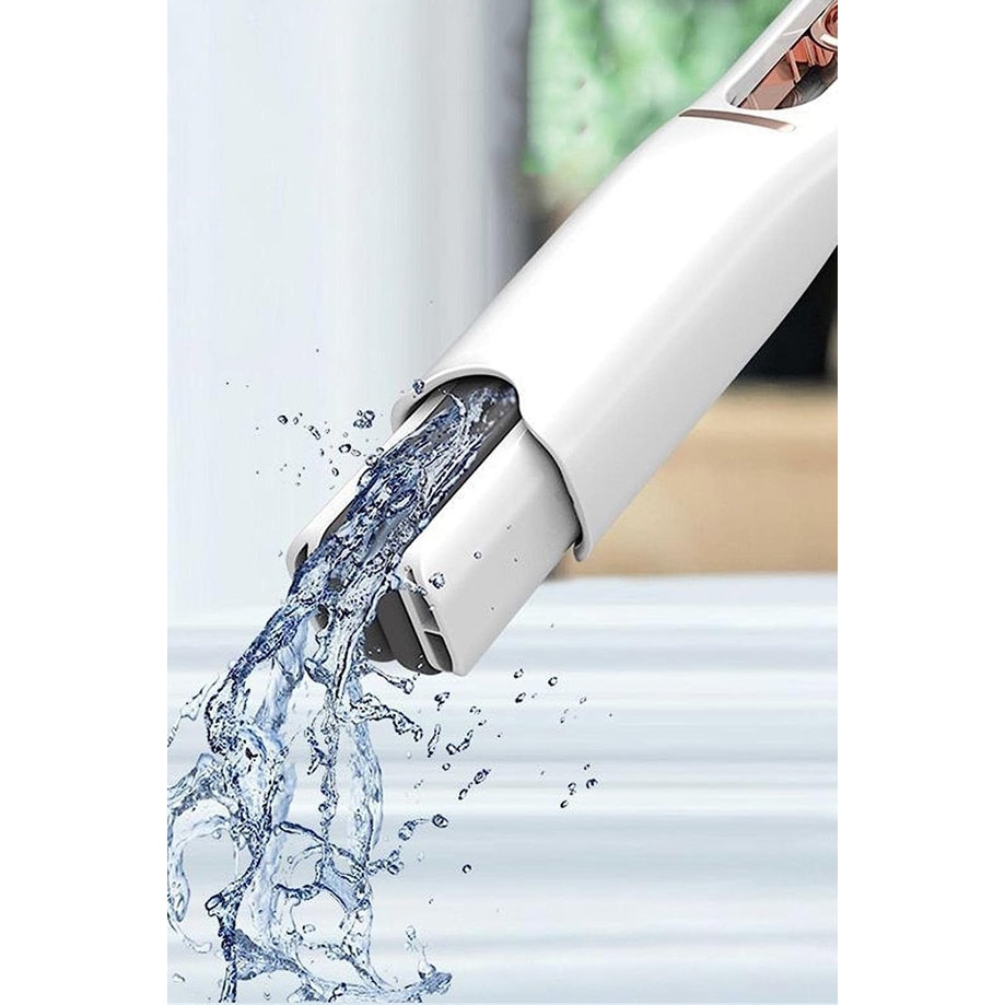 Mini mop MCleaner pentru suprafete si geamuri, cu sistem autostoarcere ...