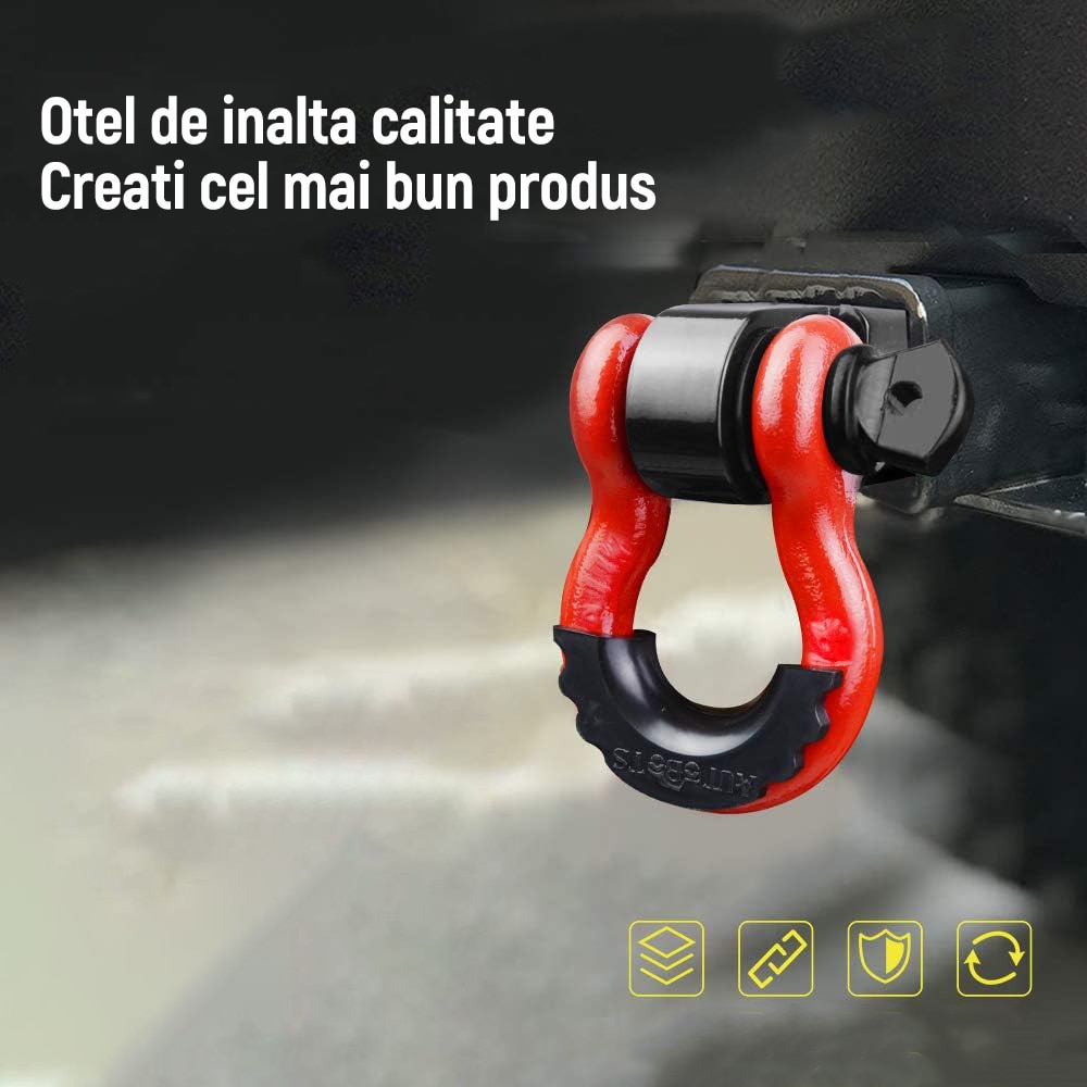 Cupla remorcare pentru remorci auto, patrata, Protectie impotriva ...