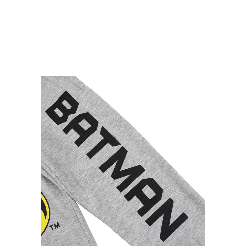 Pantaloni trening baieti, vatuiti, gri, 5 ani, 110 cm, Batman - eMAG.ro