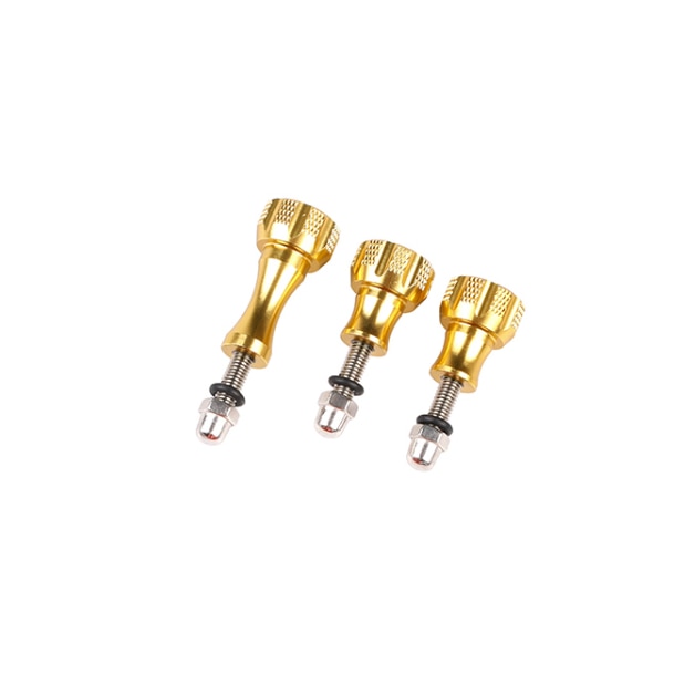 Комплект от 3 CNC алуминиеви винта за Gopro Hero Session Max Mini Gold ...