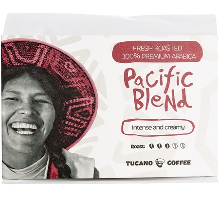 Кафе на зърна Premium by Tucano Pacific Blend, 200 гр - eMAG.bg
