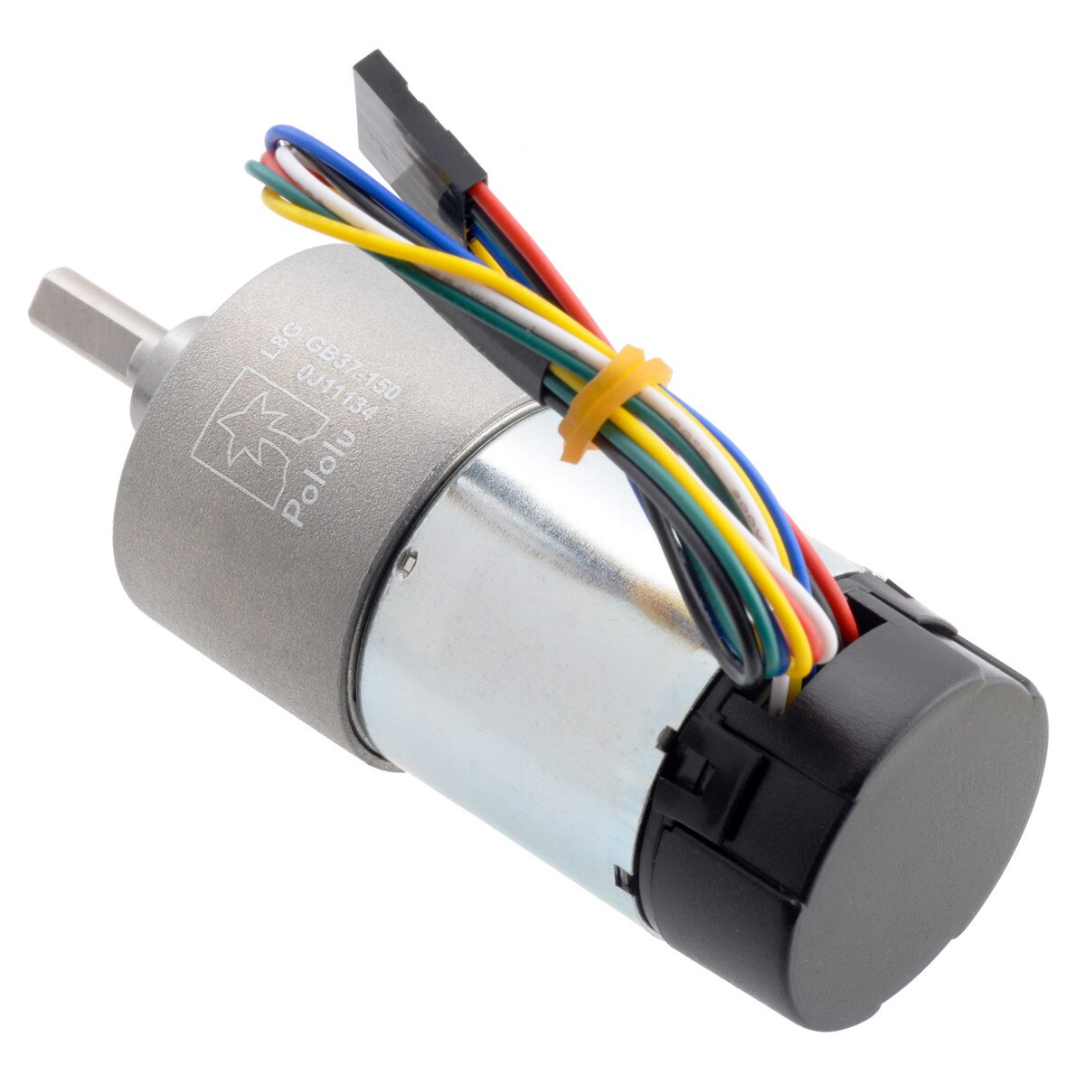 Motor electric metalic, Pololu, 24V, 150:1, 37Dx73L, pinion elicoidal ...
