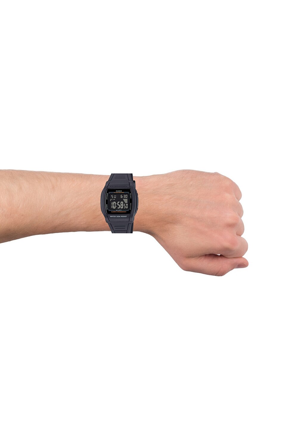 Casio, Ceas digital unisex cu o curea din rasina, Negru - eMAG.ro