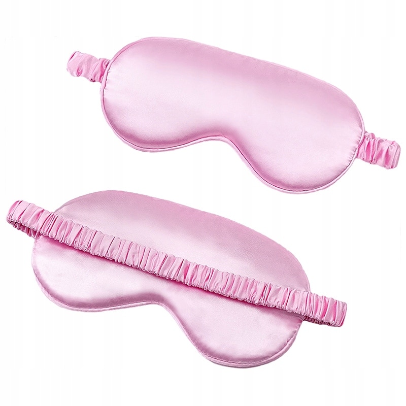 Masca de dormit, tip ochelari, Satin, Roz - eMAG.ro