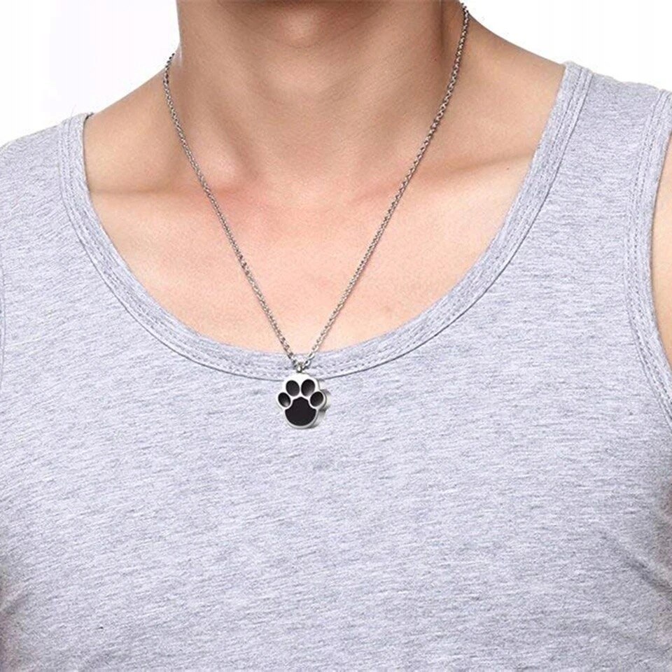 Colier Labuta de caine/pisica, Argint, 18 x 18 mm - eMAG.ro