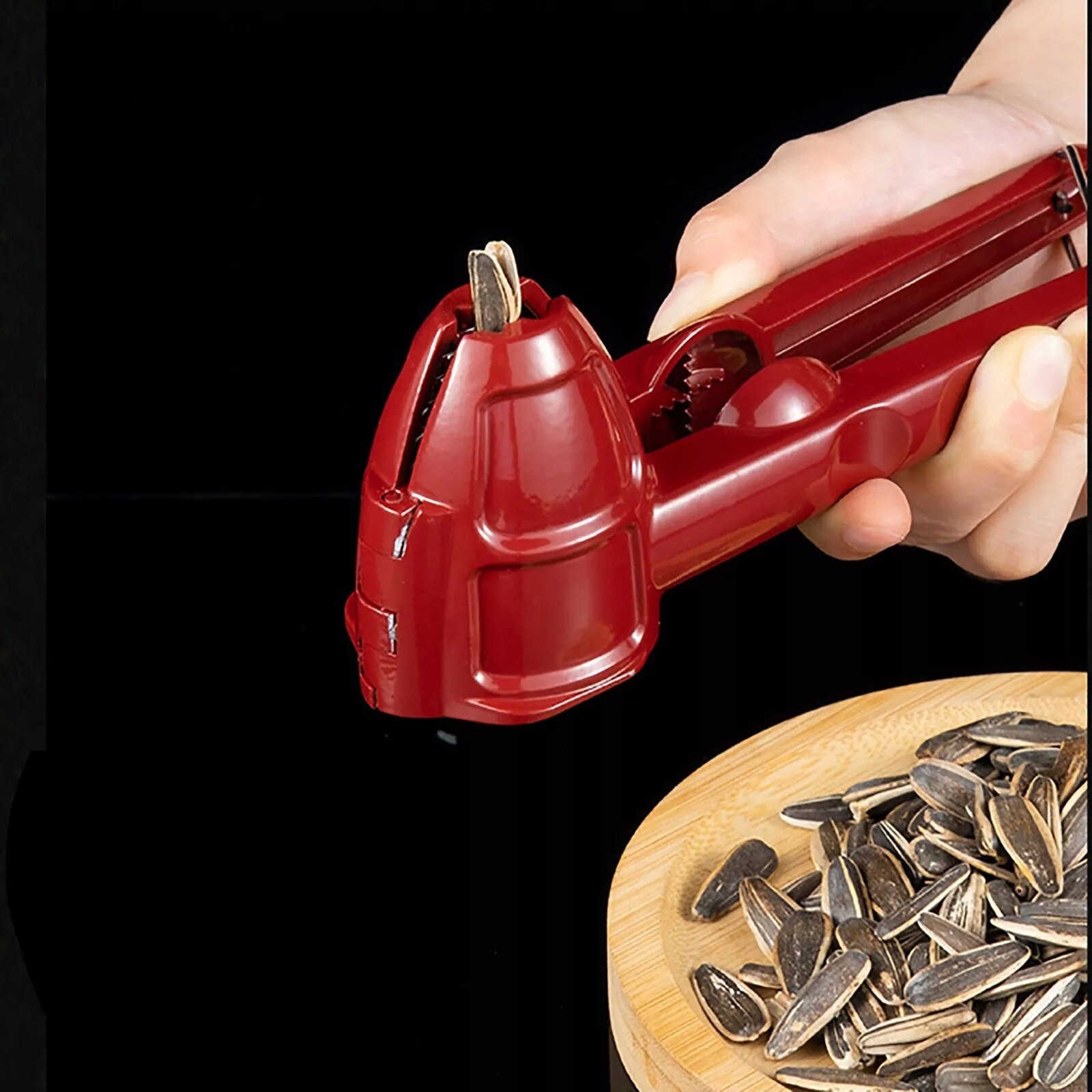 Spargator de nuci si seminte, Otel/Aluminiu, Rosu - eMAG.ro