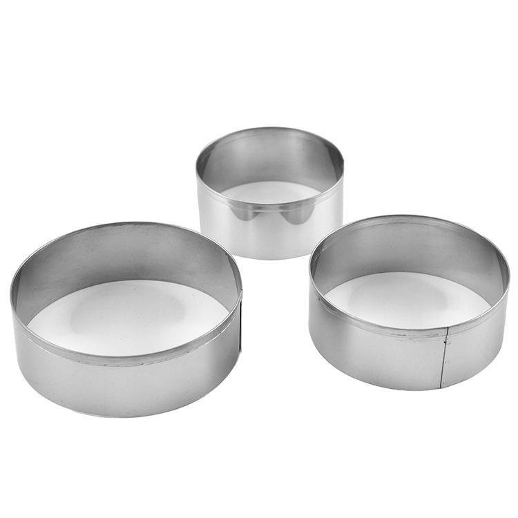 Set 3 inele prajituri, Inox, Argintiu - eMAG.ro