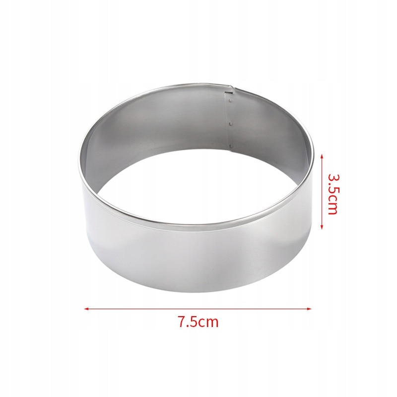 Set 3 inele prajituri, Inox, Argintiu - eMAG.ro