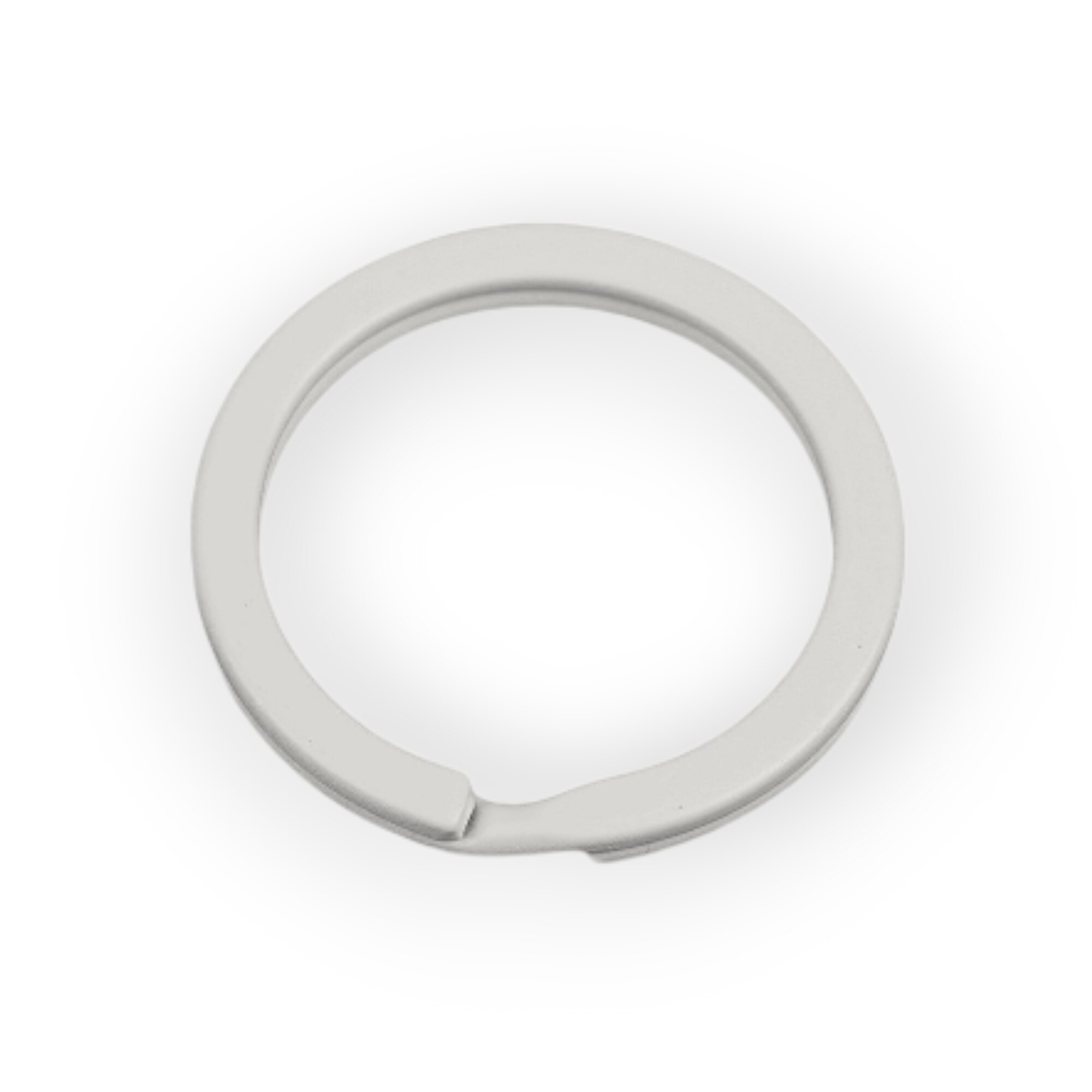 Inel metalic lacuit pentru chei, diametru 30 mm, Alb - eMAG.ro