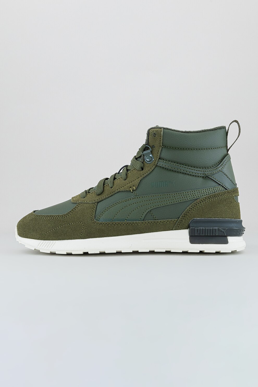 Puma, Pantofi sport inalti Graviton, Verde inchis, 7 - eMAG.ro