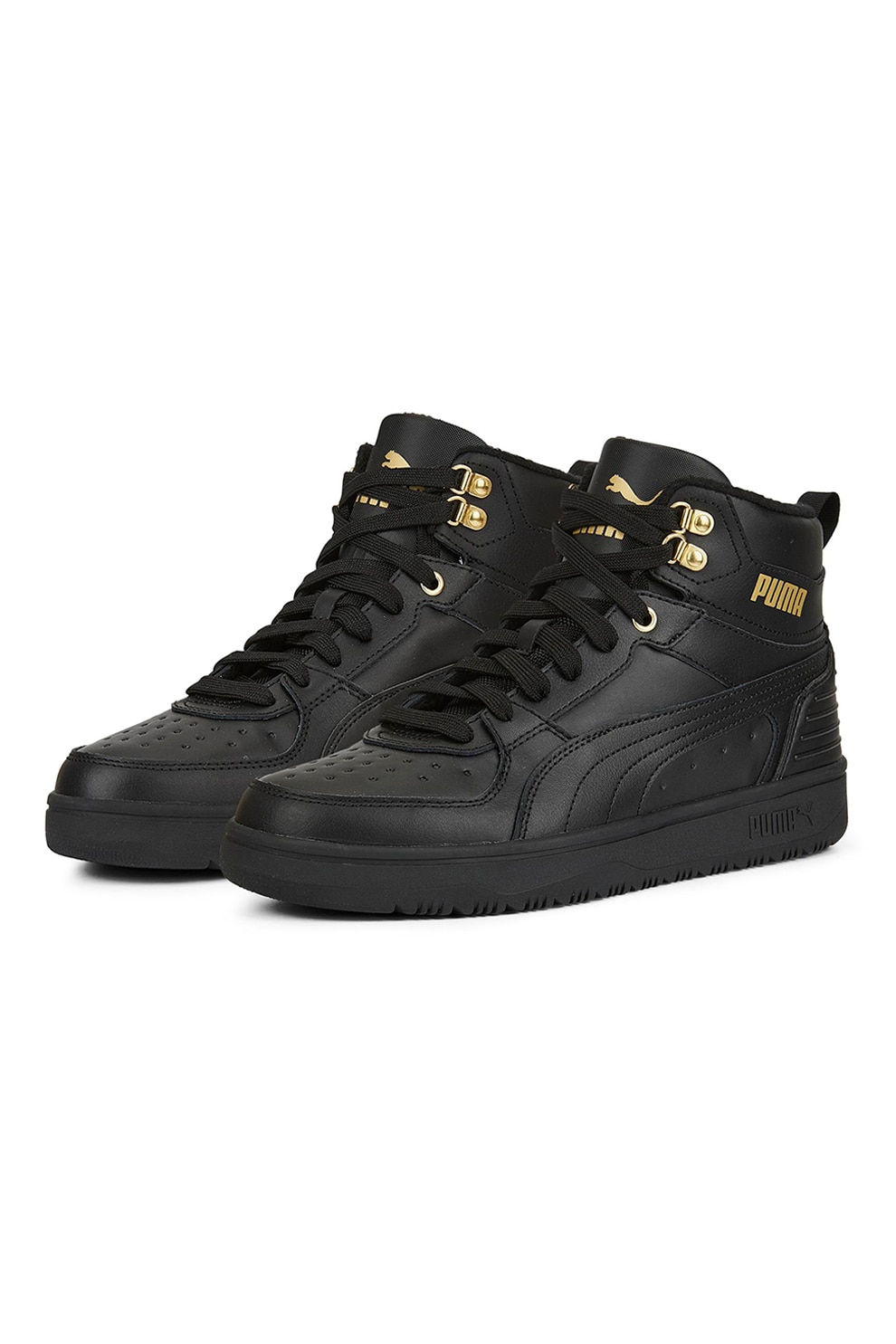 Puma, Pantofi sport mid-high de piele si piele ecologica Rebound Rugged ...
