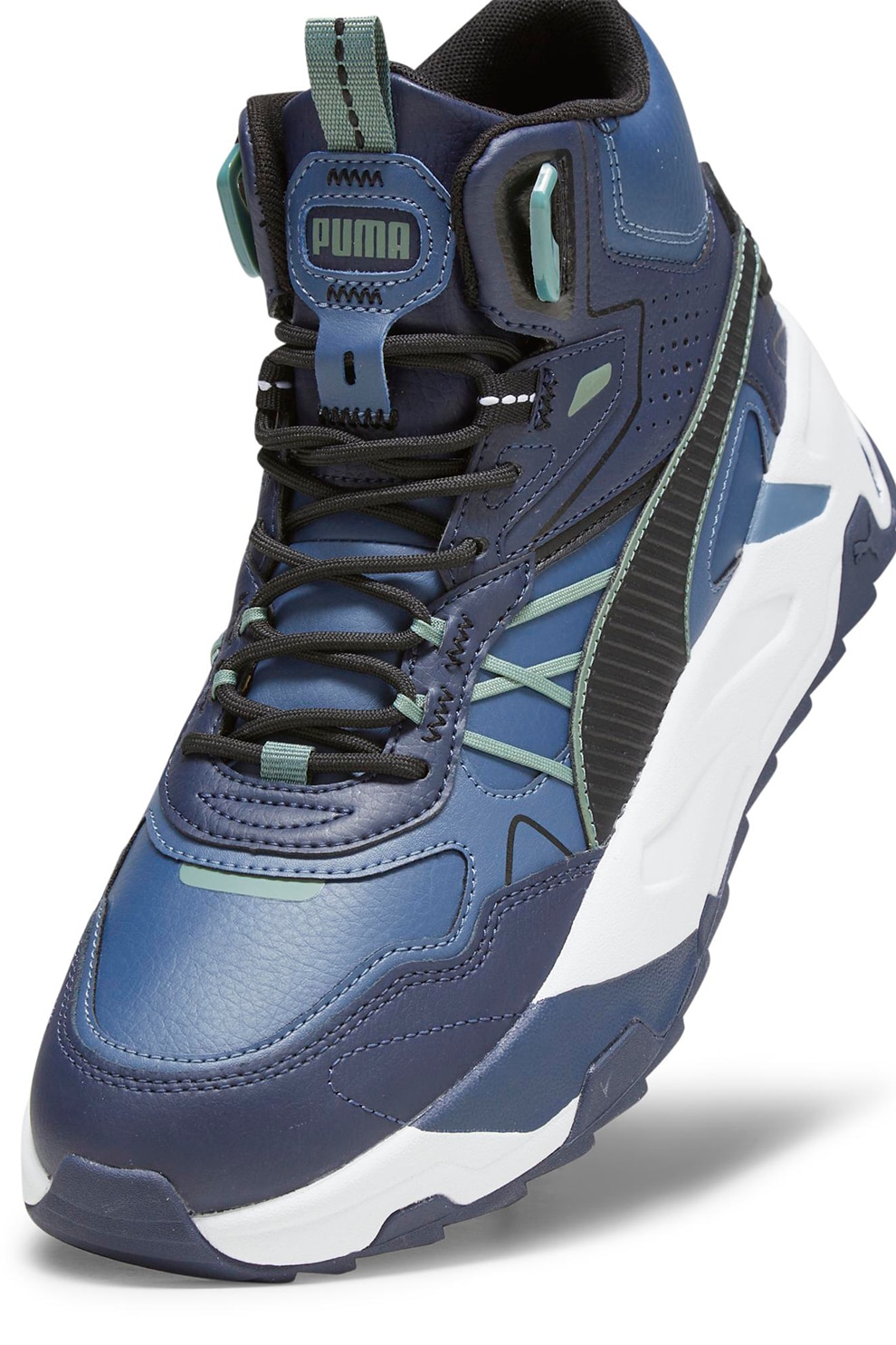 Puma, Спортни обувки Trinity Hybrid, Черен, Тъмносин, Син, 8.5 - eMAG.bg