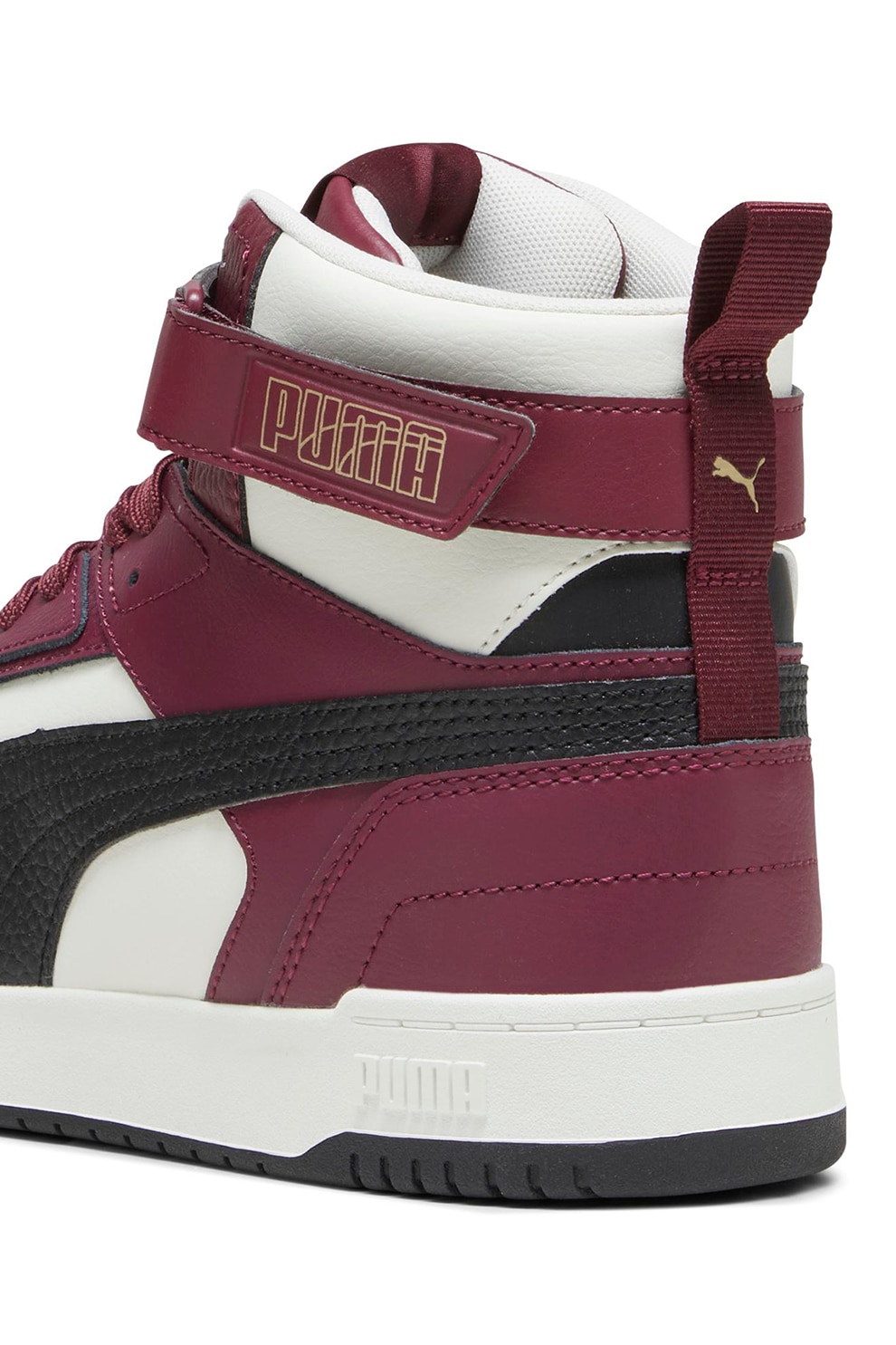Puma, Pantofi sport inalti unisex cu insertii din piele RBD Game ...