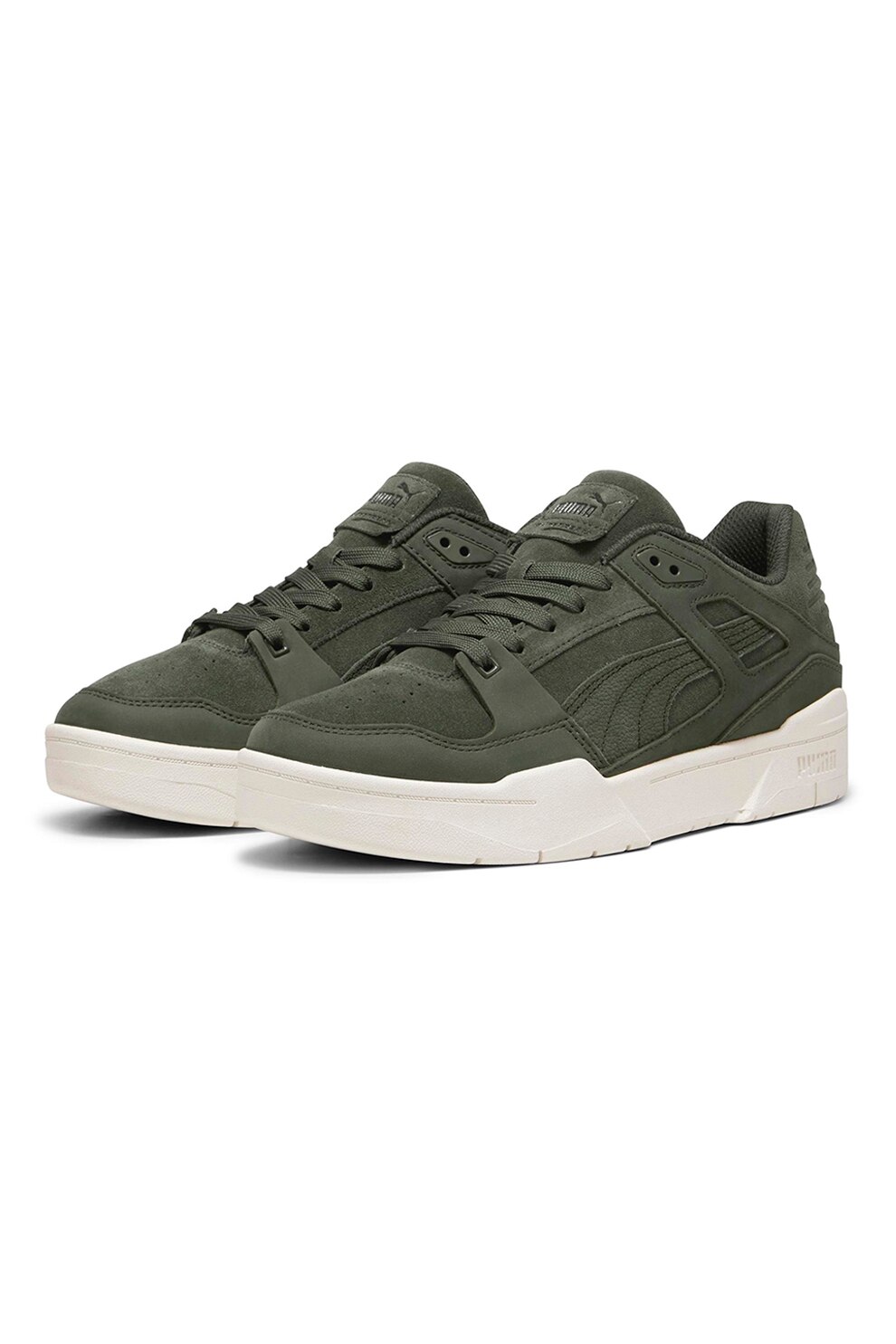 Puma, Pantofi sport de piele cu garnituri de piele intoarsa Slipstream ...