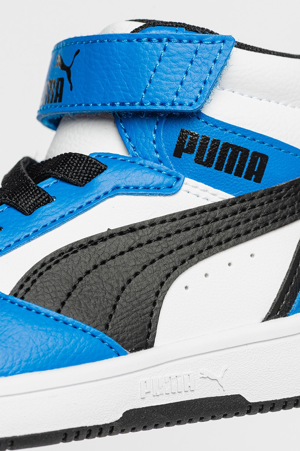 Puma, Спортни обувки Rebound V6, Черен, Бял, Кралско Синьо, 32.5 EU ...