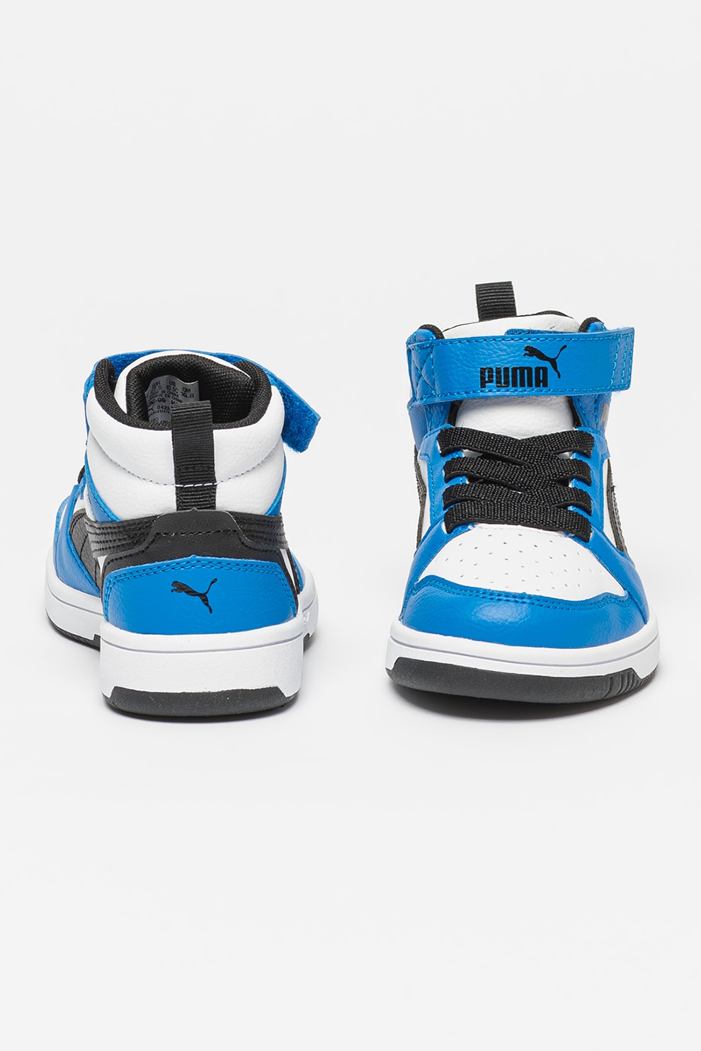 Puma, Спортни обувки Rebound V6, Черен, Бял, Кралско Синьо, 32.5 EU ...