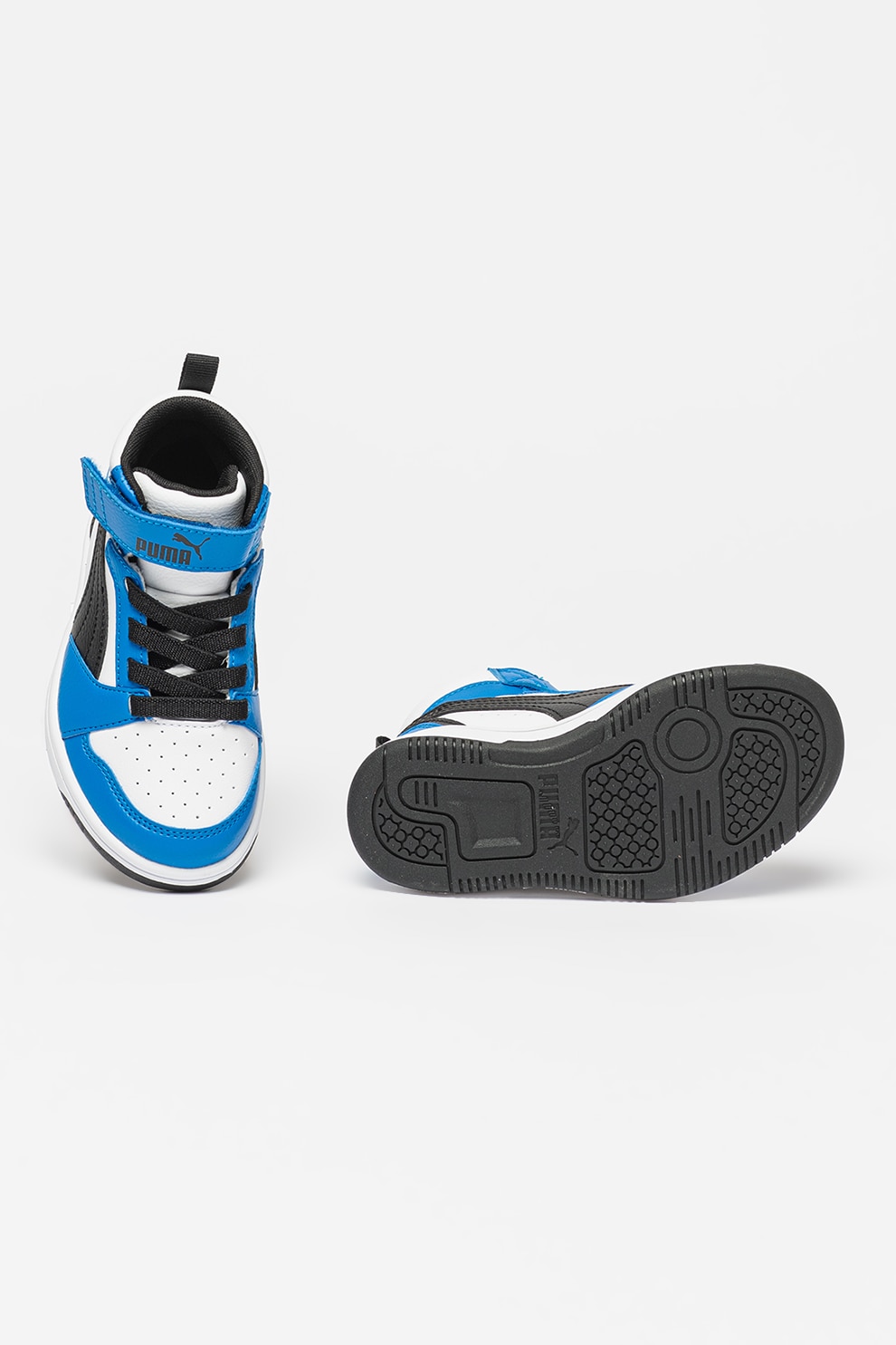 Puma, Спортни обувки Rebound V6, Черен, Бял, Кралско Синьо, 32.5 EU ...