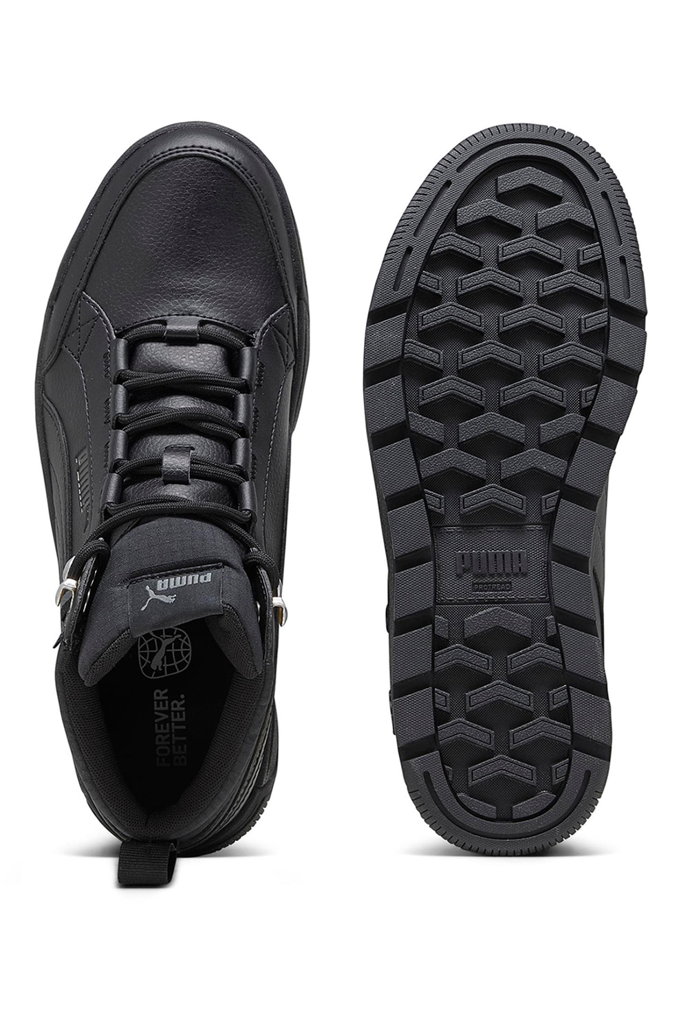 Puma, Pantofi sport mid-cut Tarrenz SB III PureTex, Negru, Gri, 7.5 ...