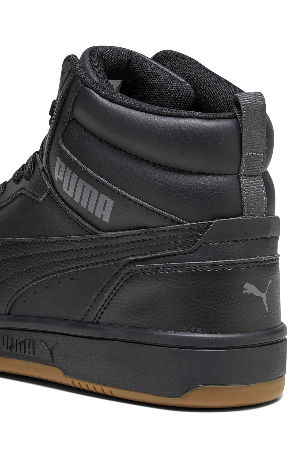 Puma, Pantofi sport mid-high din piele ecologica Rebound v6, Negru, 11 - eMAG.ro